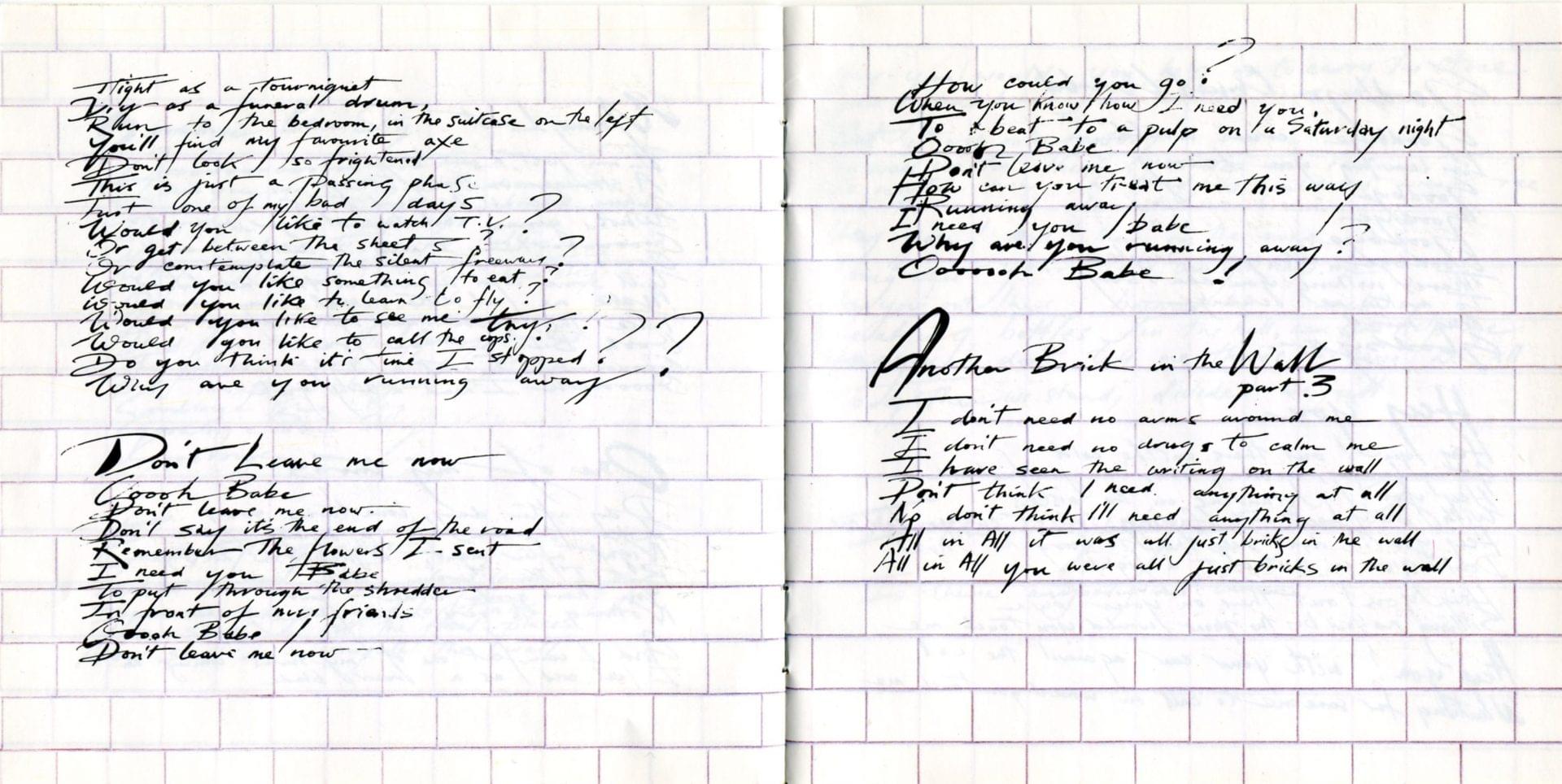 Pink Floyd: The Wall - Analisi letteraria brano per brano con testi e video